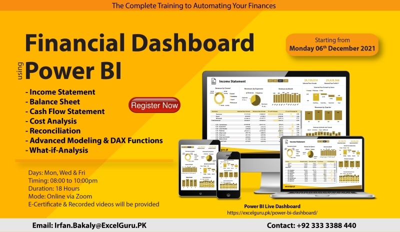 Financial Dashboard using Power BI